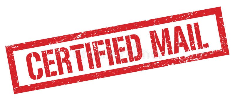 Certified Mail Envelope Isolated Icon Stock Vector - Illustration of ...