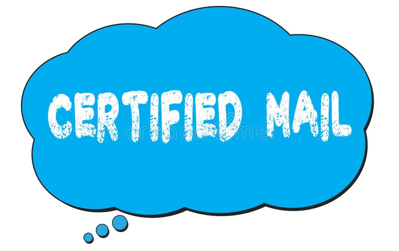 Certified Mail Envelope Isolated Icon Stock Vector - Illustration of ...