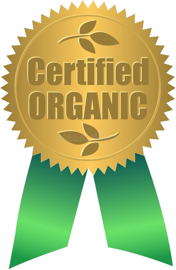 Certified Organic Seal/eps stock vector. Illustration of logo - 4334842