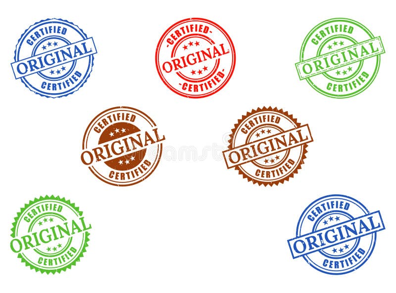 Certified Original Grunge Stamp Collection, Authentic Product Badges ...