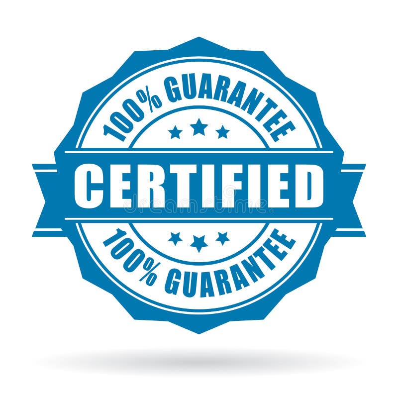 Certified product label stock vector. Illustration of checked - 54573815