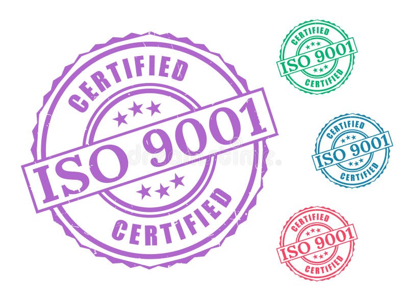 Certified Quality Assurance Stamp Pack, ISO 9001 Label Icons Stock ...