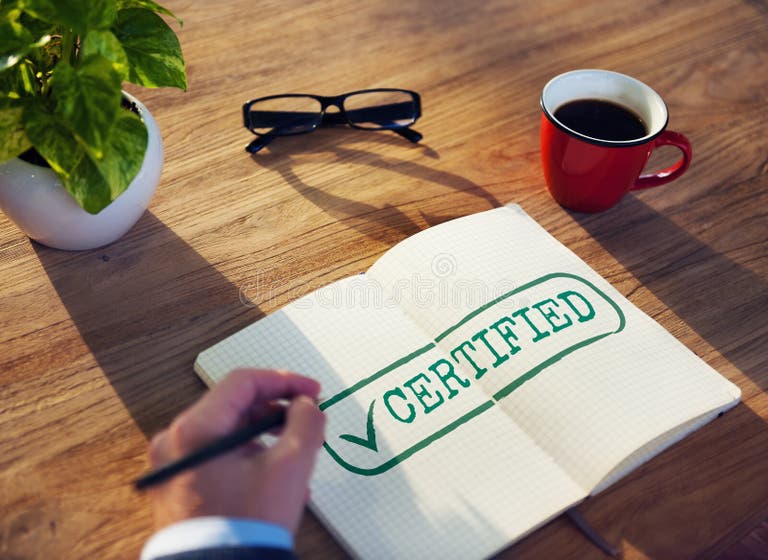 Certified Result Status Approve Decision Graphic Concept Stock Photo ...