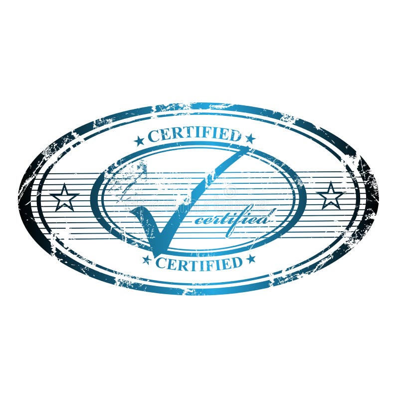 Vector certified stamp stock vector. Illustration of accepted - 30793325