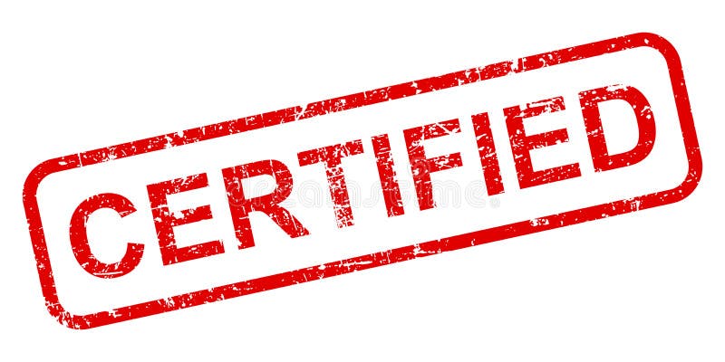 Certified Stamp Icon Sign â€“ Vector Stock Vector - Illustration of ...