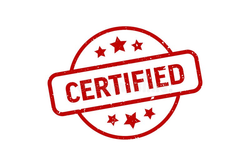 Certified - Stamp, Imprint, Seal Template. Vector Stock Illustration ...