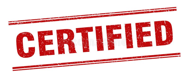 Certified Stamp. Certified Square Grunge Sign Stock Vector ...