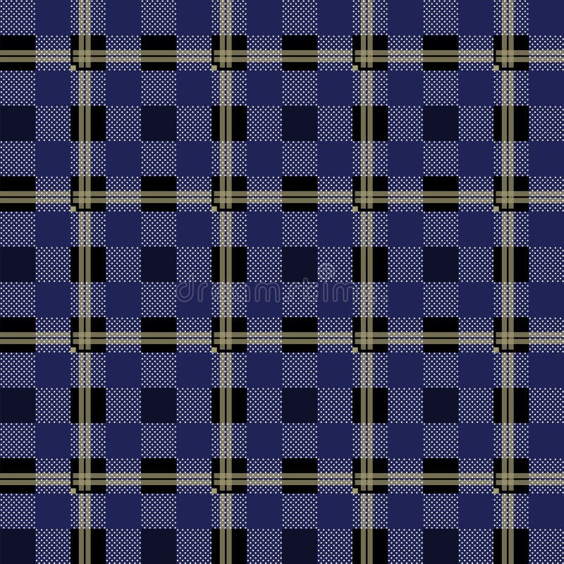 Cerulean Blue Lumberjack Buffalo Plaid Pattern Eps 10 Stock ...