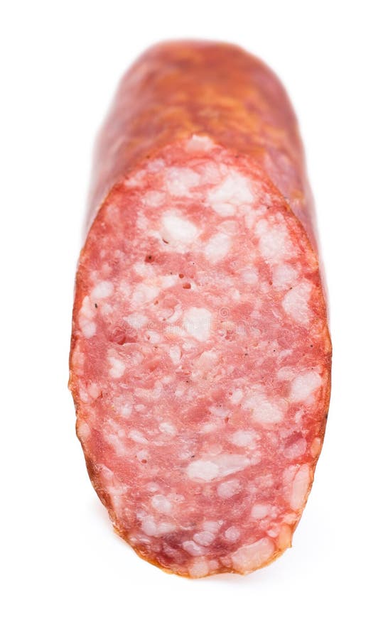Cervelat, macro stock image. Image of vertical, smoked - 18174905