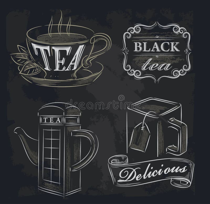 Menú de la tiza del vector ilustración del vector. Ilustración de ...