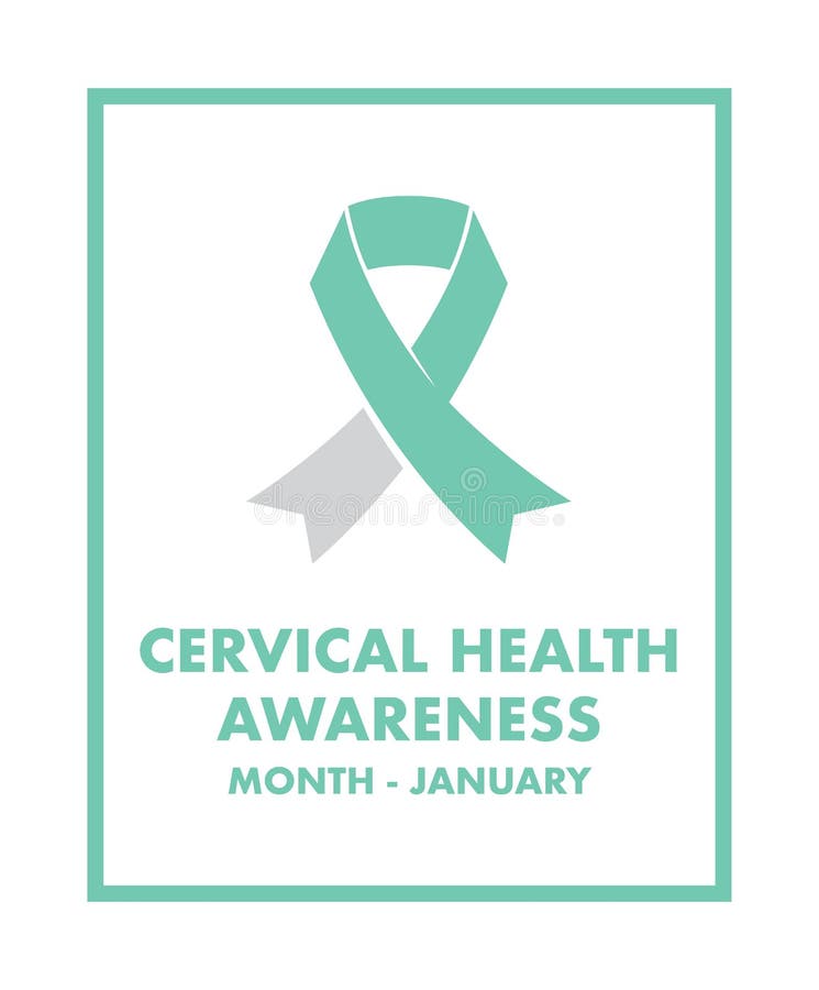 Cervical Cancer Awareness Frame Stock Vector - Illustration of disease ...