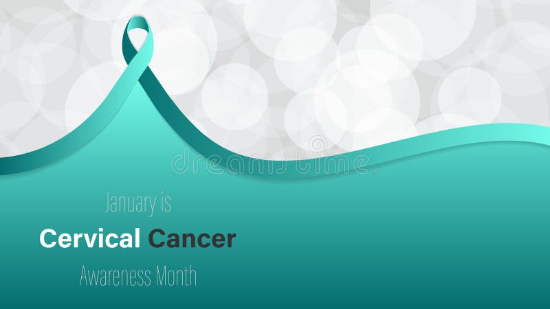 Cervical Cancer Awareness Month.Cancer Ribbon Background, Vector ...
