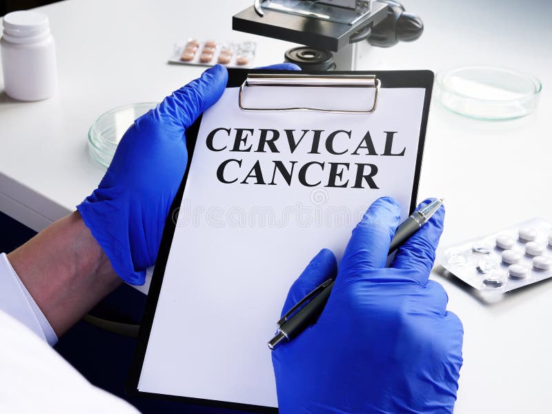 Cervical Cancer Diagnosis on the Medical Form Stock Image - Image of ...