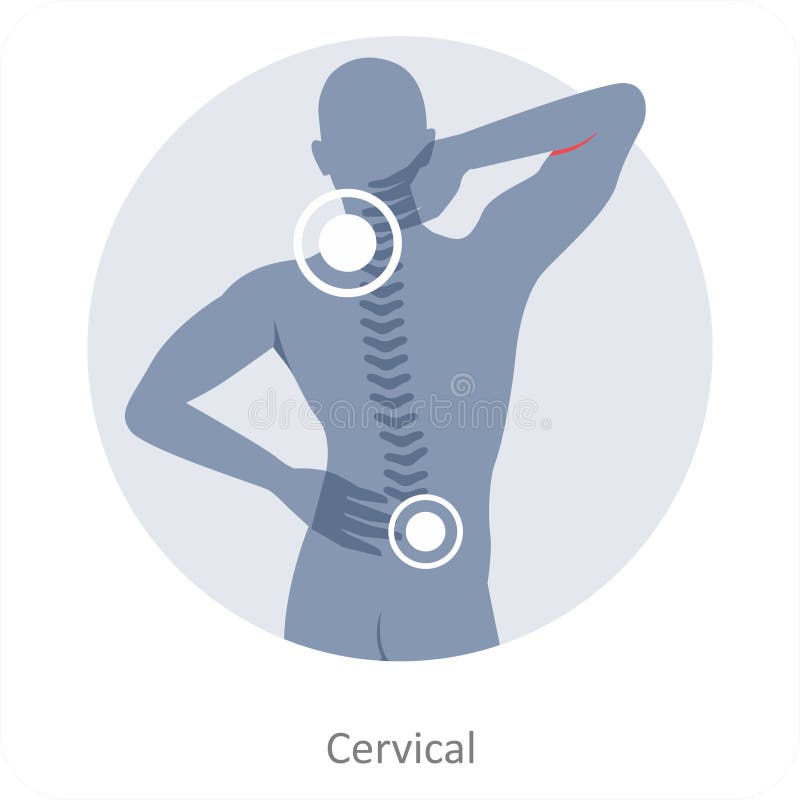 Cervical stock vector. Illustration of icon, care, design - 264942795