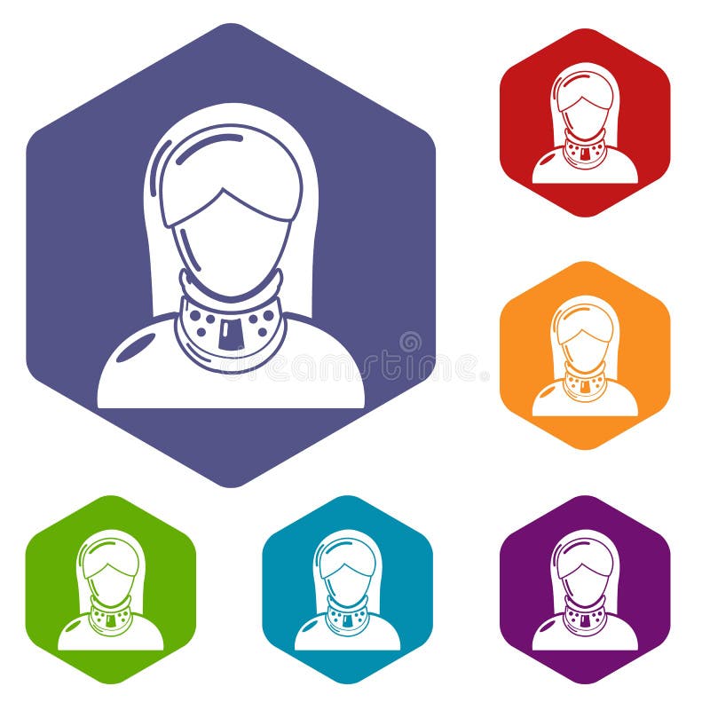 Cervical Retainer Icon, Simple Style. Stock Vector - Illustration of ...