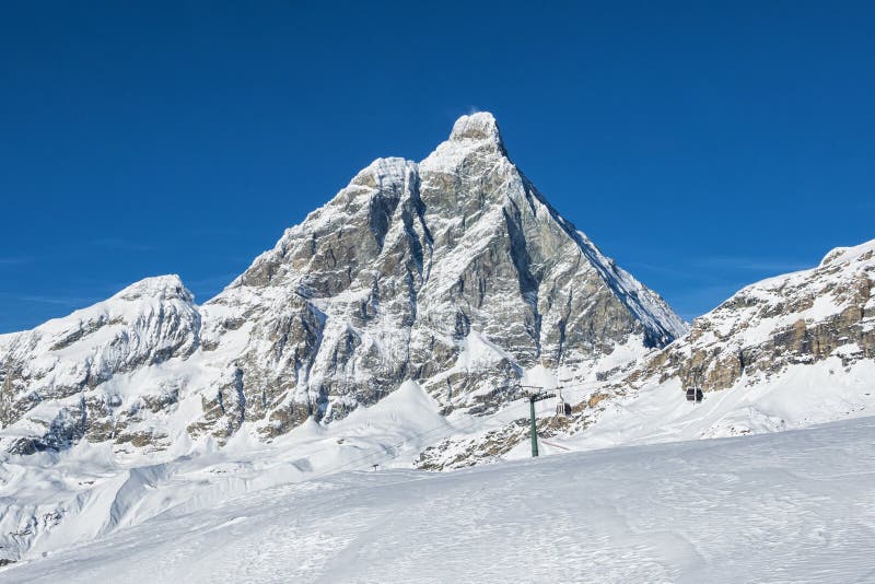 Cervinia Italy stock image. Image of resort, beautiful - 83035811