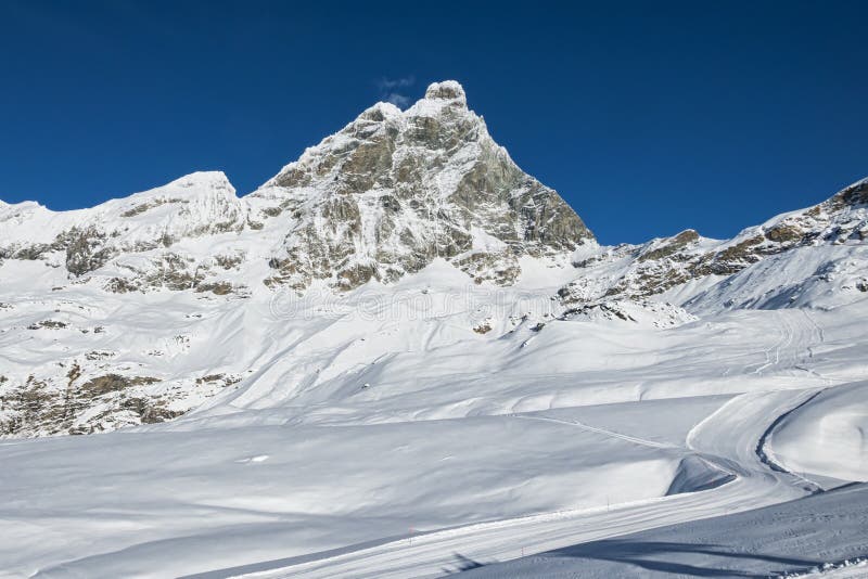 Cervinia Italy stock photo. Image of cervino, skier, landscape - 83038516