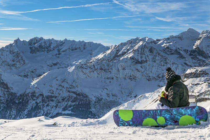 Cervinia Italy editorial photo. Image of freeride, recreation - 83039896