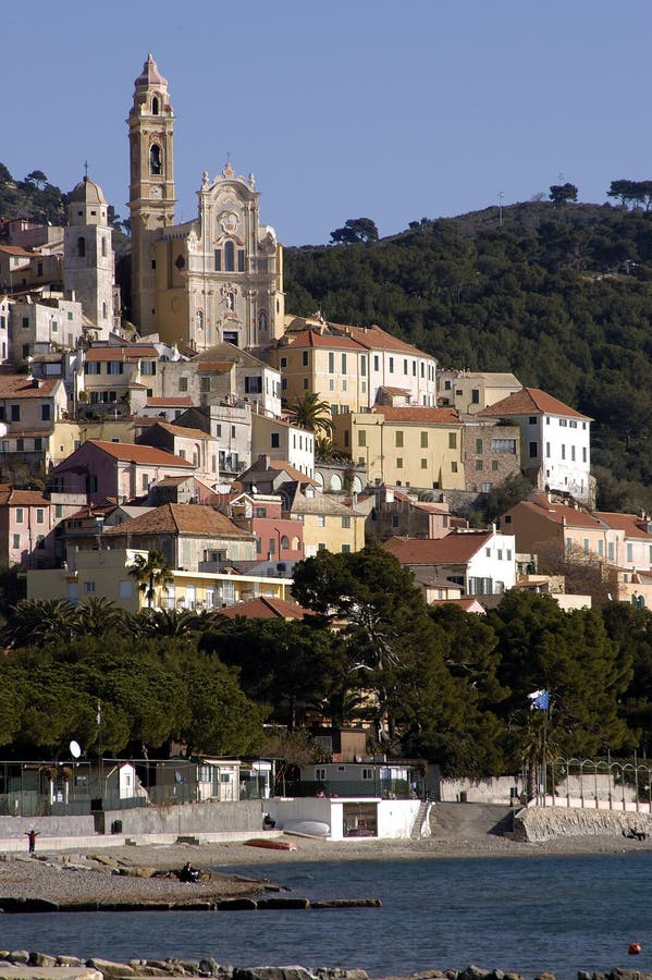 Cervo, Italy, Ligurian Riviera Stock Photo - Image of summer, liguria ...