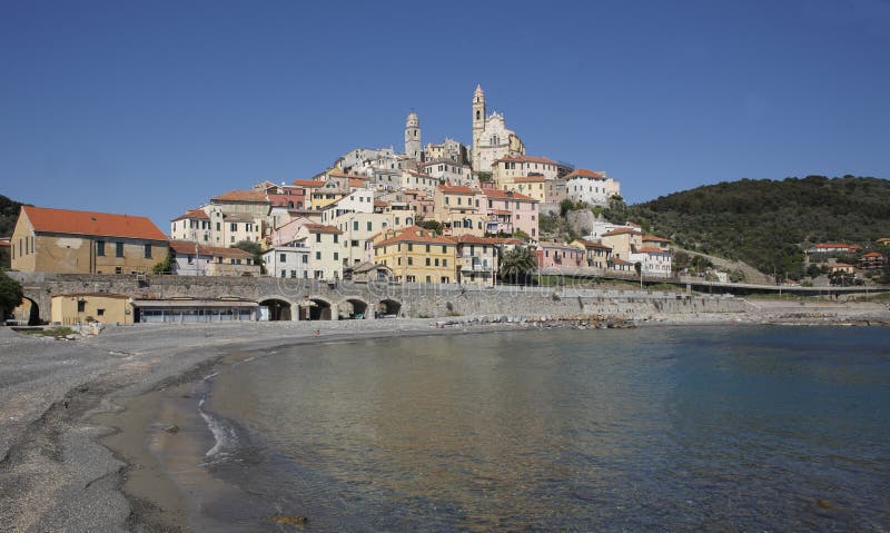 Cervo, Italy, Ligurian Riviera Stock Photo - Image of ligurian, typical ...