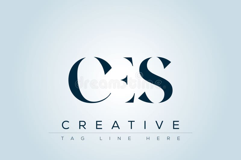 CES abstract letter logo stock vector. Illustration of letters - 363287197