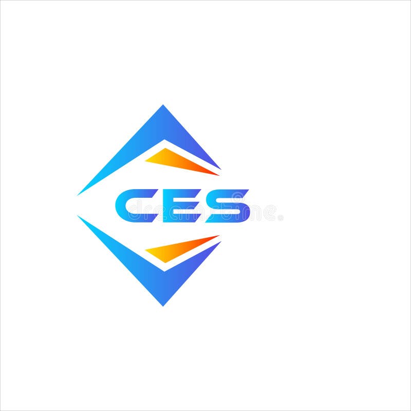 CES Abstract Technology Logo Design on White Background. CES Creative ...
