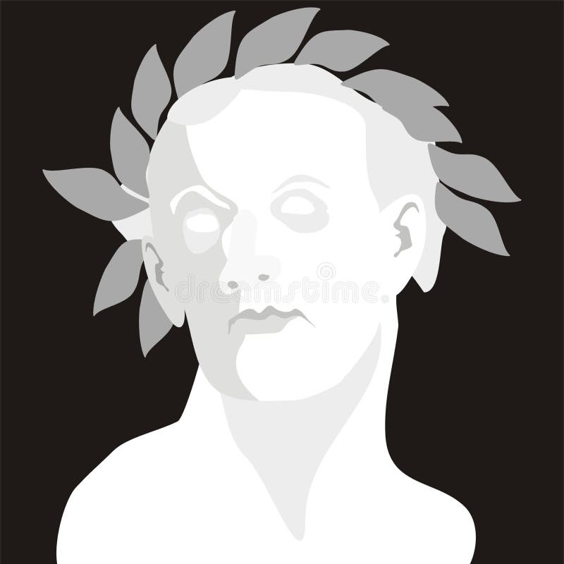 Statue of a cesar stock vector. Illustration of personality - 7310662