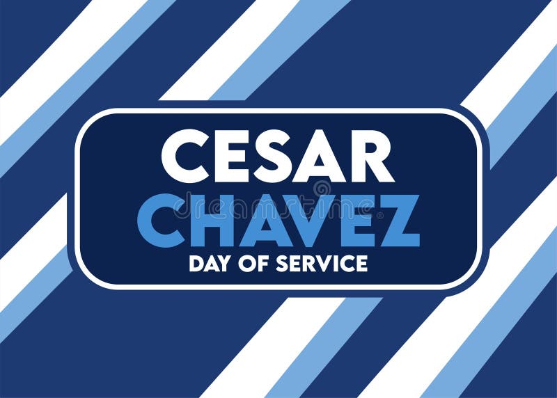 Cesar Chavez Day of Service Stock Illustration - Illustration of ...