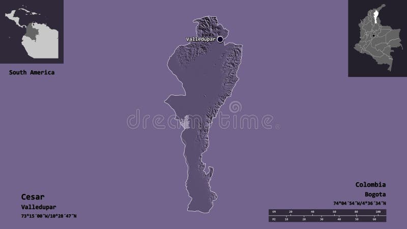 Cesar, Department of Colombia,. Previews. Administrative Stock ...