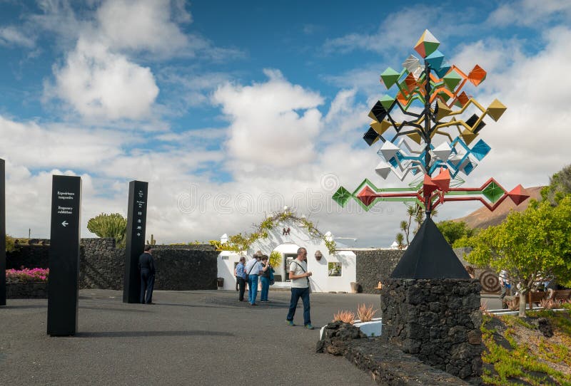 Cesar Manrique House redactionele stock afbeelding. Image of kanarie ...