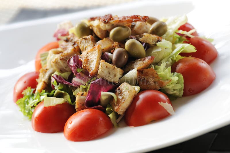 Cesar salad stock image. Image of vegetarian, lunch, fresh - 20524847