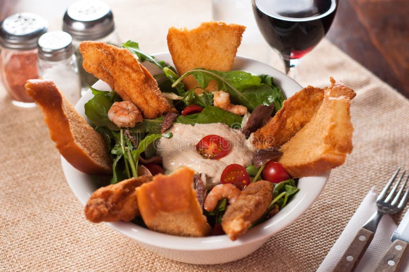 Cesar salad stock photo. Image of cuisine, healthy, dieting - 50288502