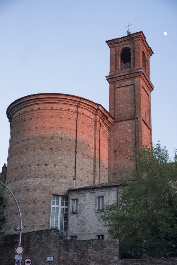 Cesena Italy: the Castle at Evening Stock Image - Image of landmark ...