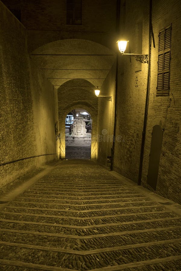 Cesena Italy: the Castle at Evening Stock Photo - Image of emilia ...