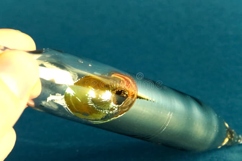 Cesium is Most Active Metal Capsule for Storing Cesium Stock Photo ...