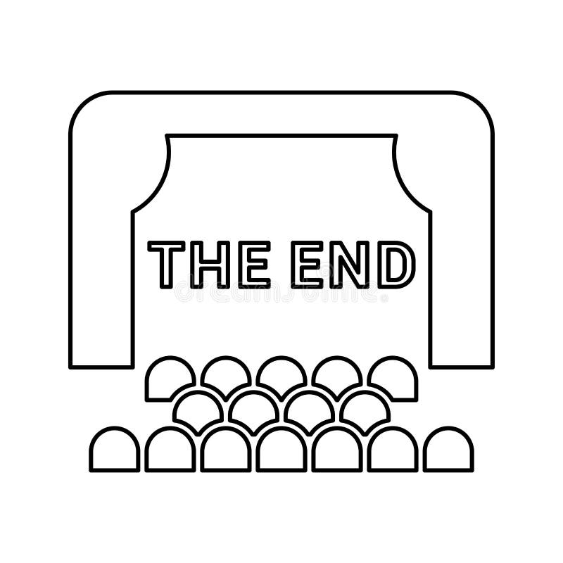 Cessation, Conclusion, End Icon. Black Vector Graphics Stock Vector ...