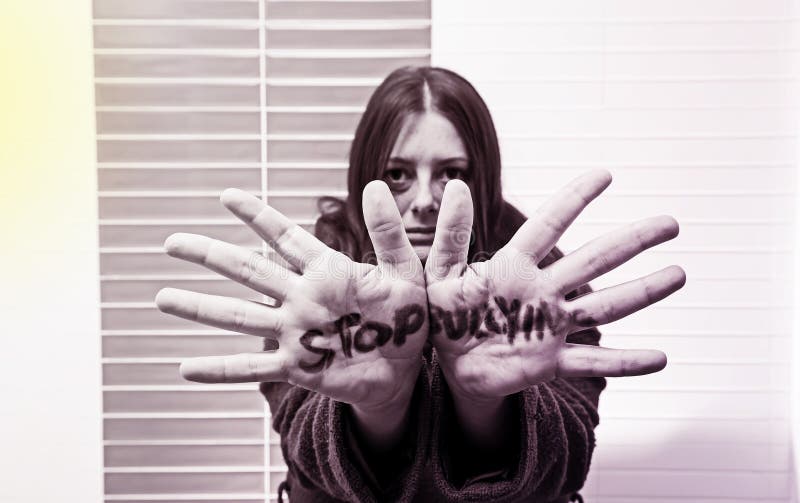 Cessez D'intimider Le Message Image stock - Image du avenir, libre ...