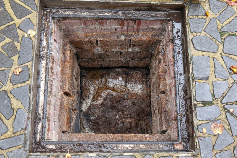 The Cesspool overflows stock photo. Image of outdoor - 282278058