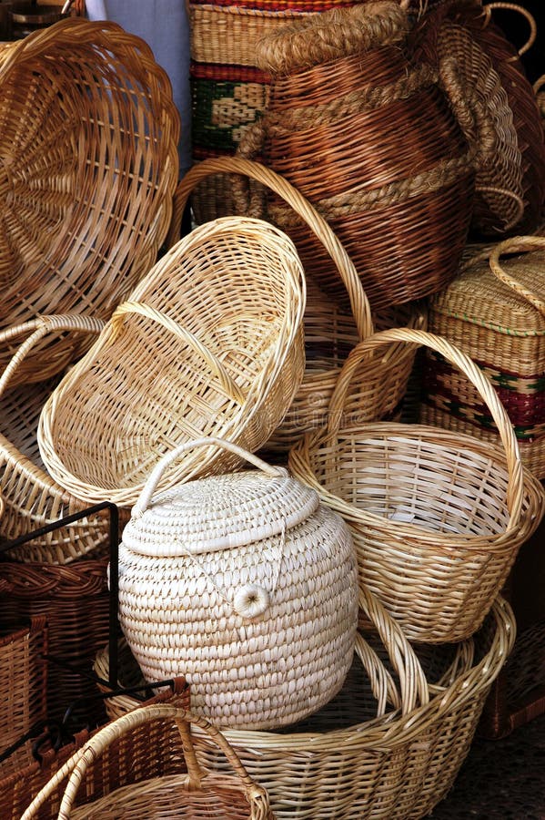 La Cestería Tradicional Handcraft En España Imagen de archivo - Imagen ...