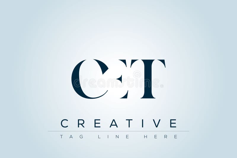 CET abstract letter logo stock vector. Illustration of technology ...