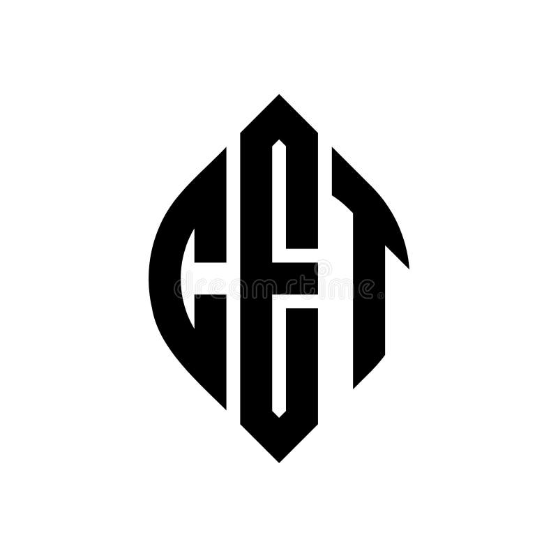 CET Circle Letter Logo Design with Circle and Ellipse Shape. CET ...