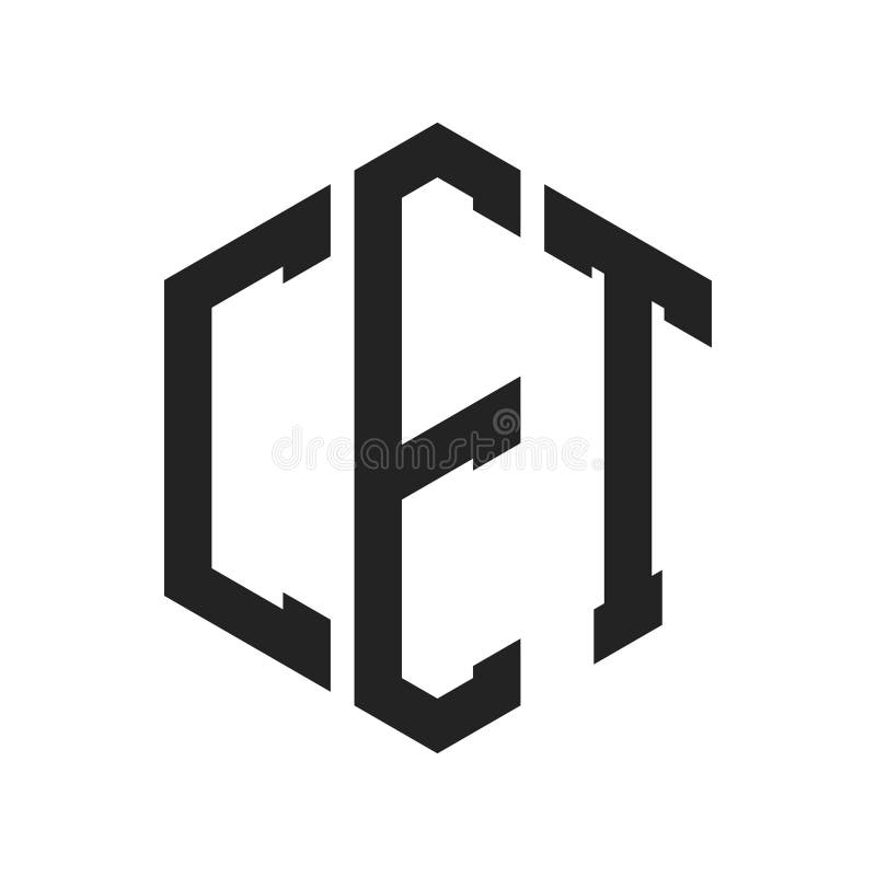 CET Logo Design. Initial Letter CET Monogram Logo Using Hexagon Shape ...