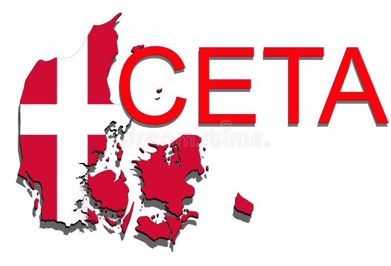 CETA, Comprehensive Economic and Trade Agreement, Canada and Eu Flags ...