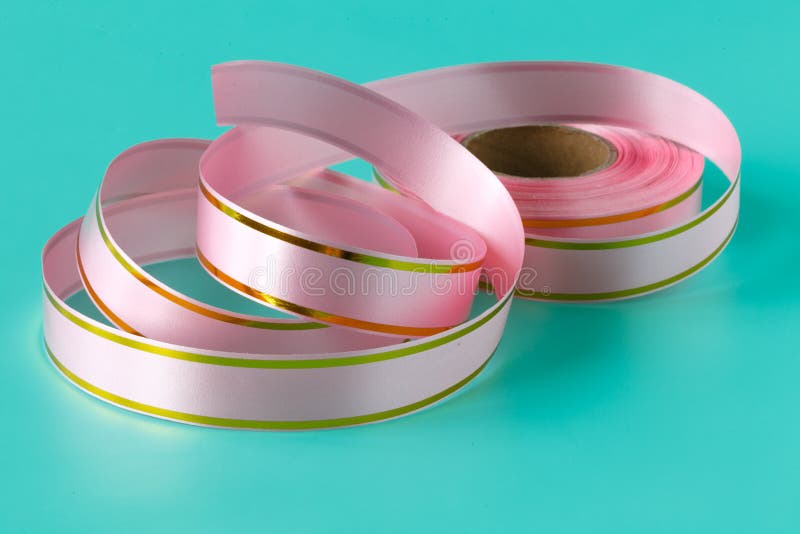 Cetim Cor-de-rosa Fitas Coloridas Foto de Stock - Imagem de romântico ...