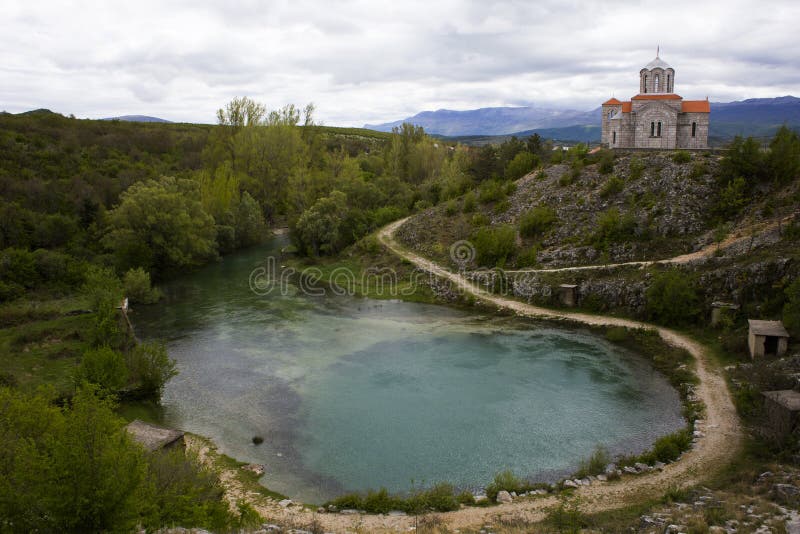Cetina River Spring in Croatia. Stock Image - Image of architecture ...