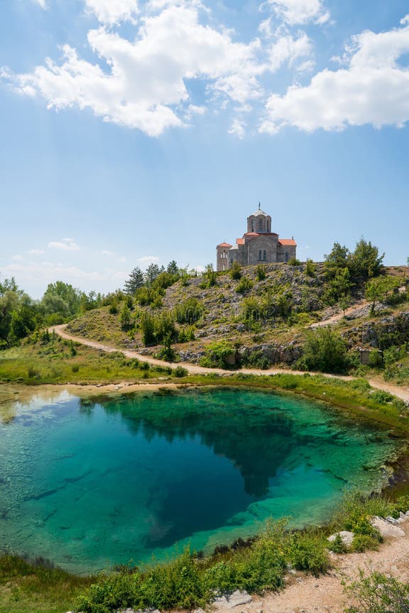 Cetina Water Source Spring in Croatia Stock Image - Image of hole ...