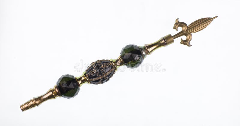 Cetro Real Aislado En Blanco Imagen de archivo - Imagen de dorado ...