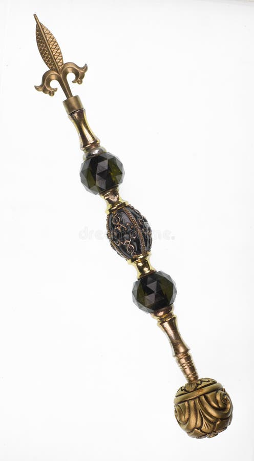 Cetro Real Aislado En Blanco Imagen de archivo - Imagen de insignias ...
