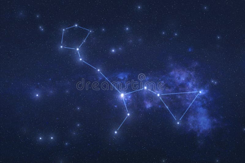 Cetus Constellation in Outer Space Stock Illustration - Illustration of ...