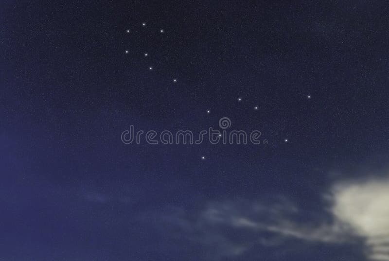 Cetus Star Constellation, Night Sky, Cluster of Stars, Deep Space ...